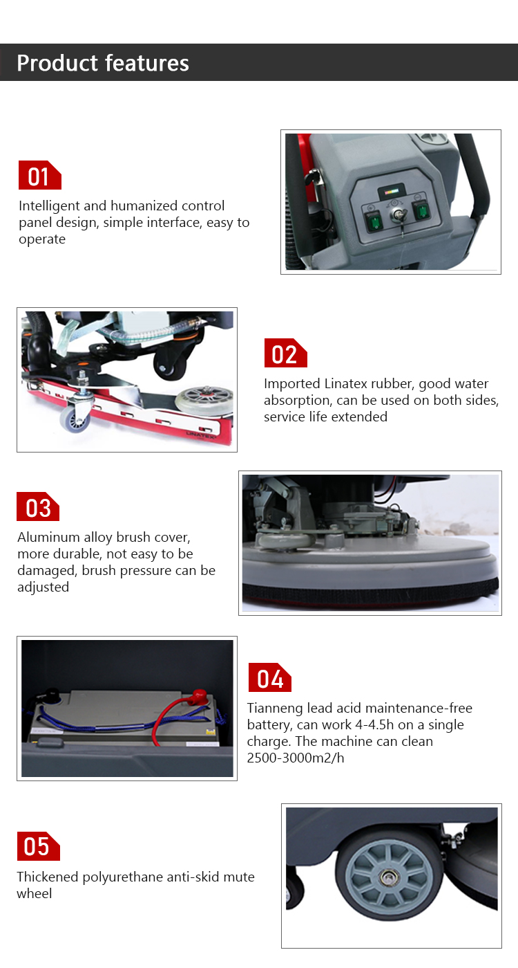 Gym Floor Cleaning Scrubbing Machine
