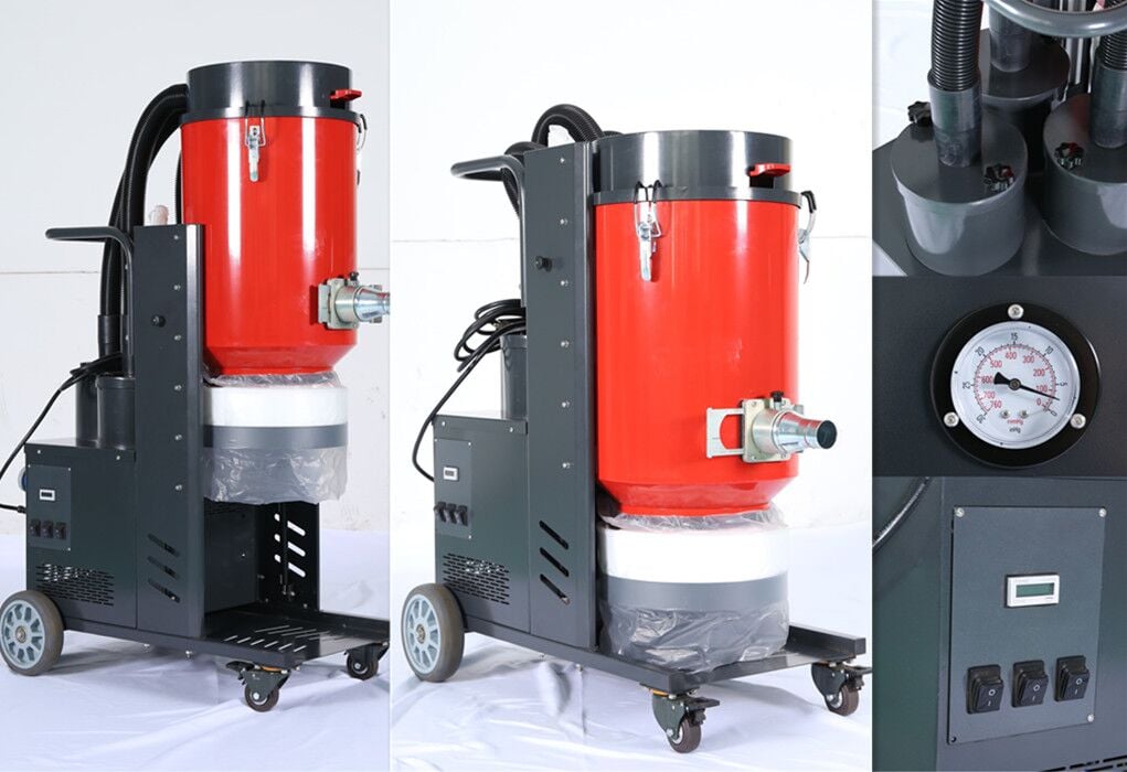 industrial vacuum cleaners for concrete grinders RV222